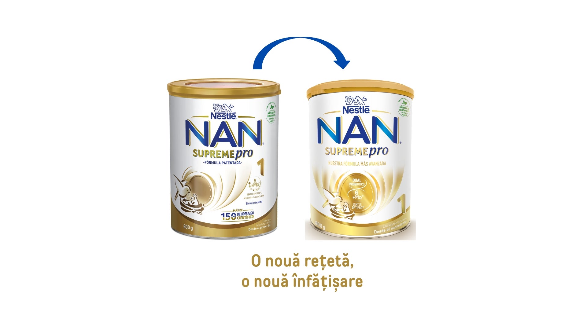 Nestlé NAN SUPREME pro 1, formula de lapte de la nastere, 800g